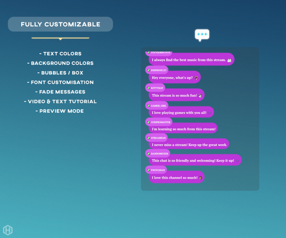 Free Twitch Chat Widget for StreamElements