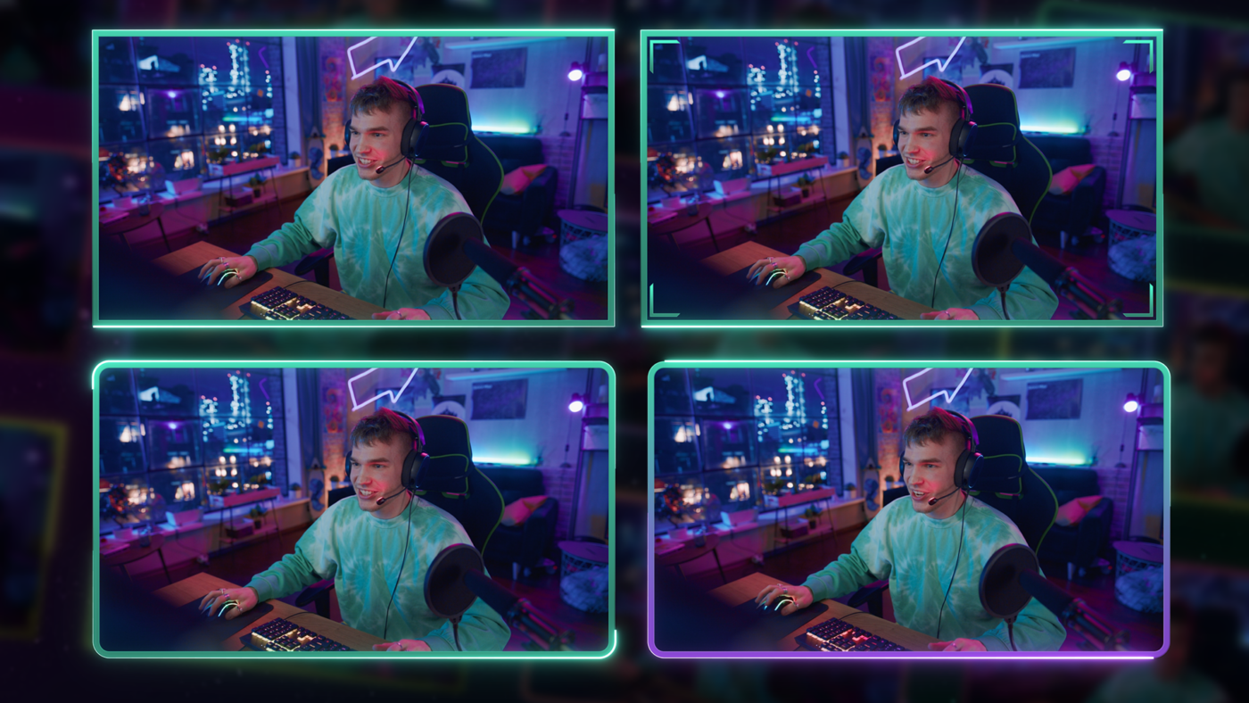 Free Neon Webcam Overlays for OBS